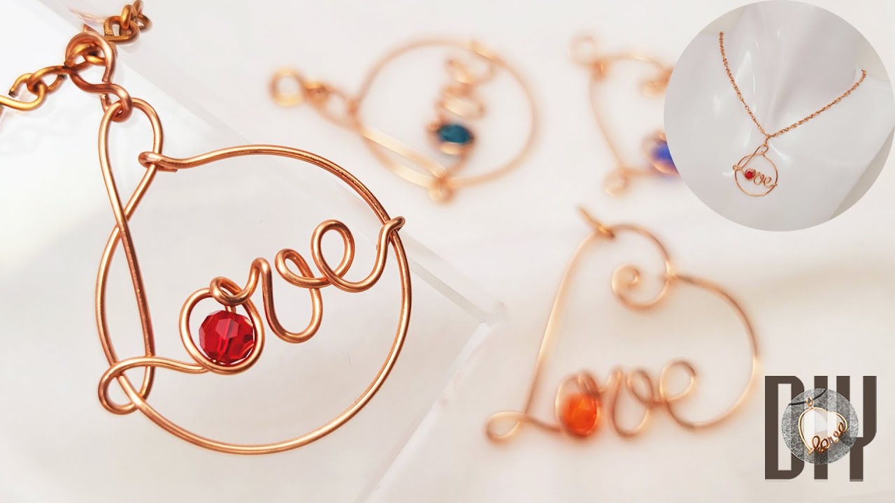 Love in circles | pendant | heart | jewelry tutorial | beads | crystal ...