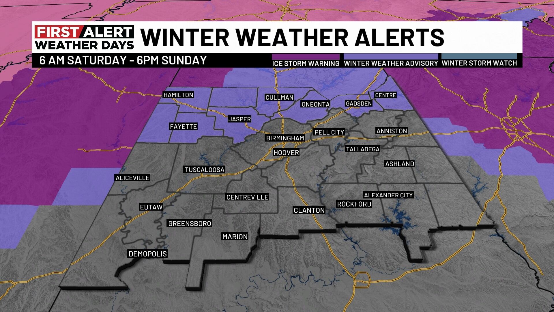 First Alert Weather Day: Freezing rain, ice accumulation possible