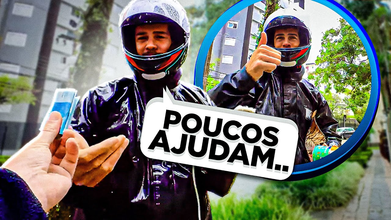 Cliente surpreende entregador na chuva com gorjeta e refeição ...