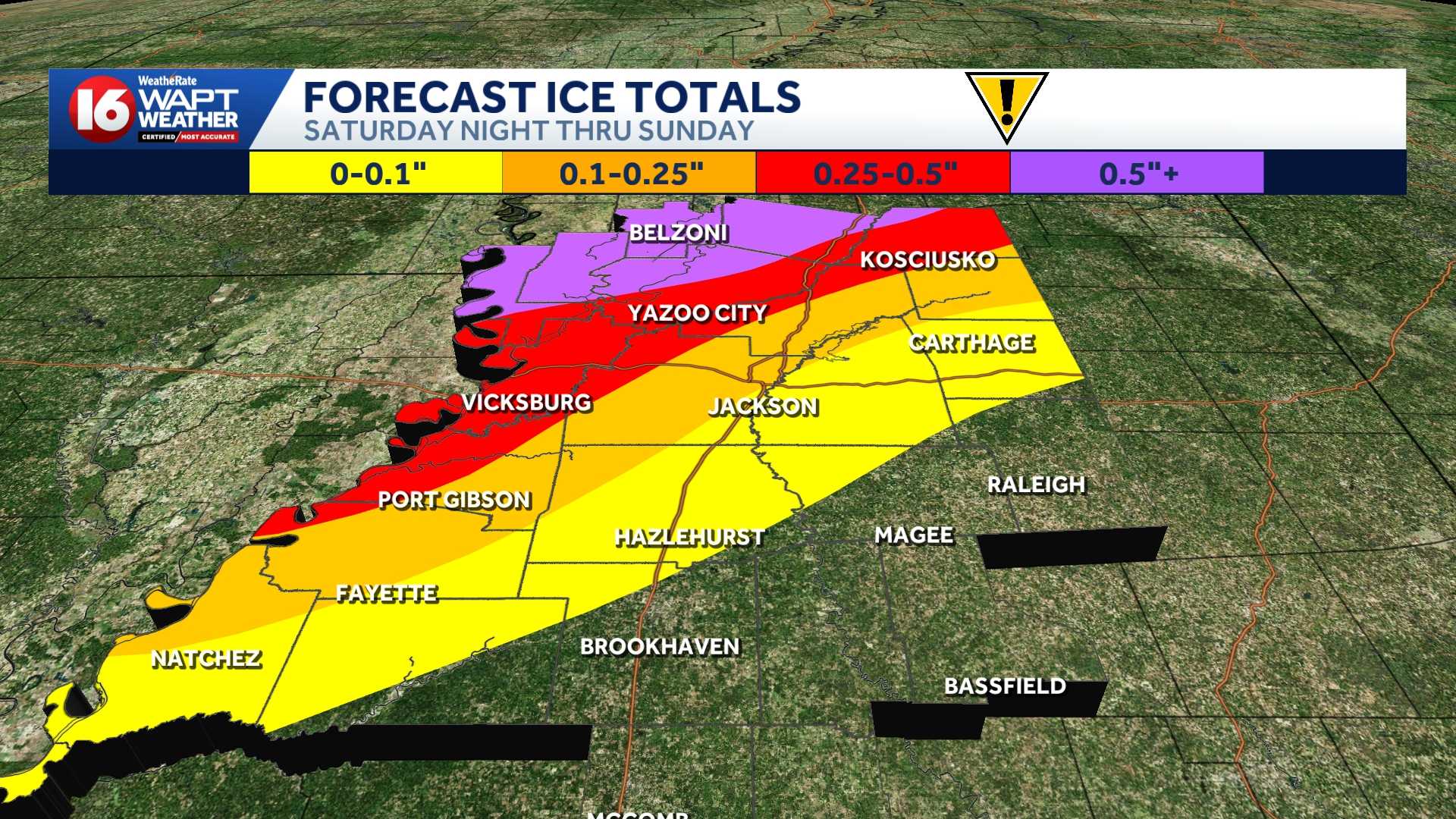 Rain to change to ice Sunday threatens travel and power outages in the ...
