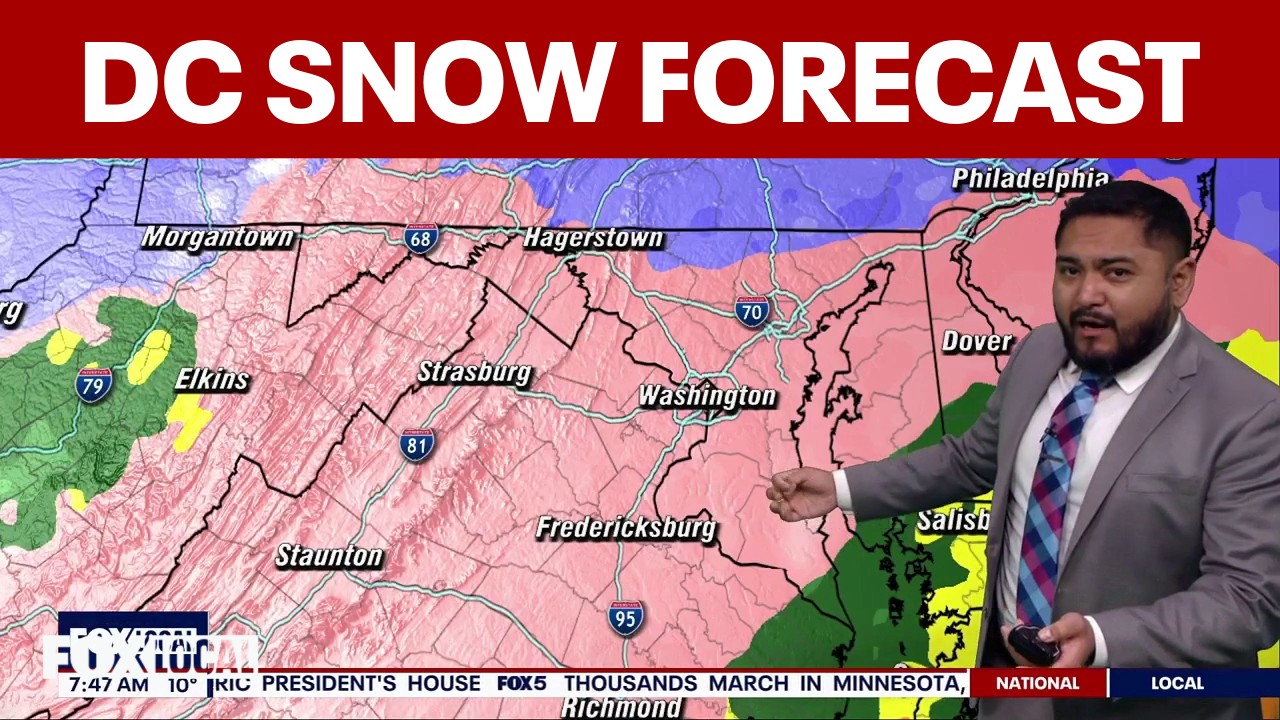 DC winter storm warning: Saturday morning forecast