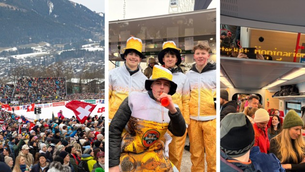 Die große Party von Kitz begann bereits im Zug