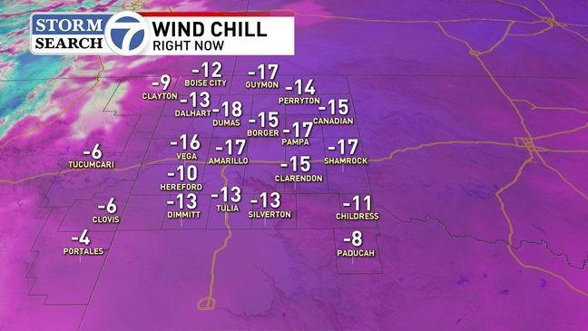 Extreme cold continues for the Texas Panhandle; more snow likely tonight