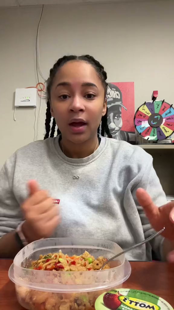 Teacher lunch break with my boyfriend packed Trader Joes meal