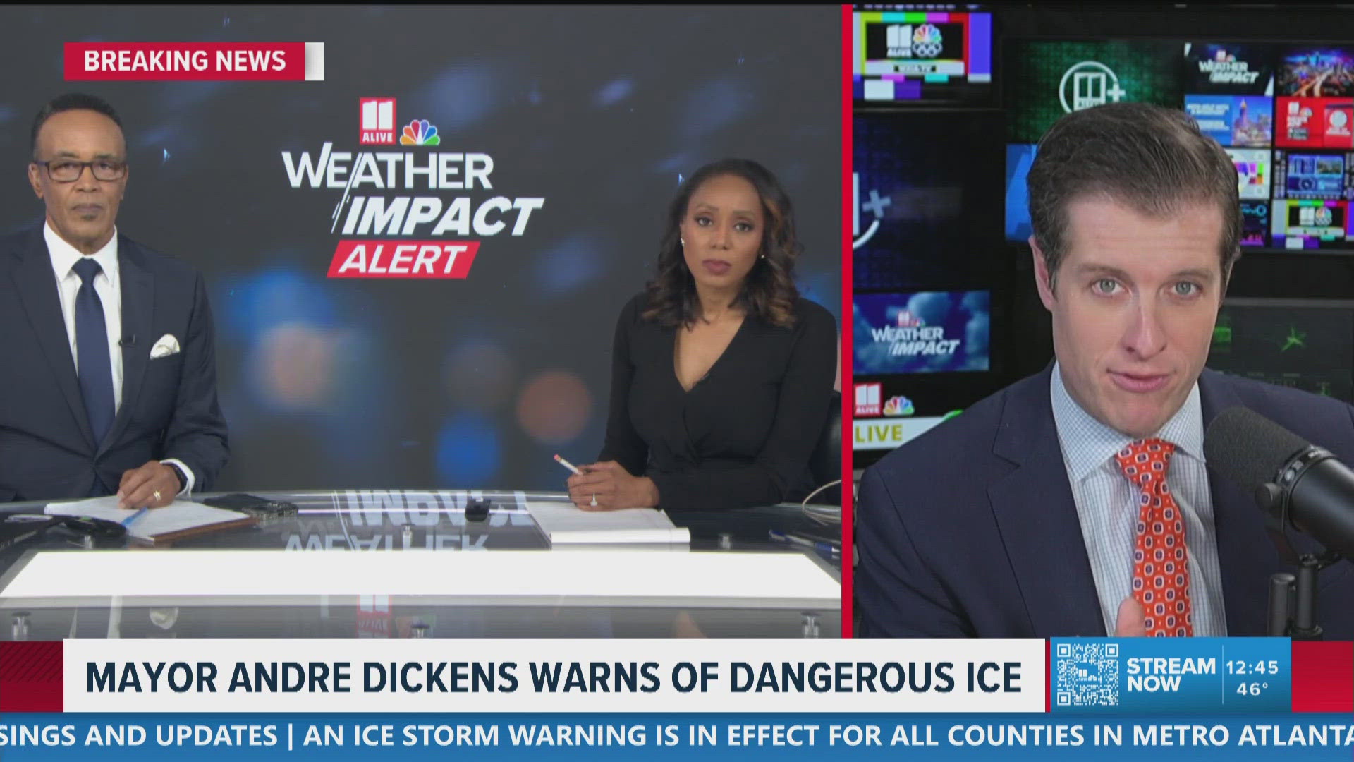 Mayor Andre Dickens warns of dangerous ice