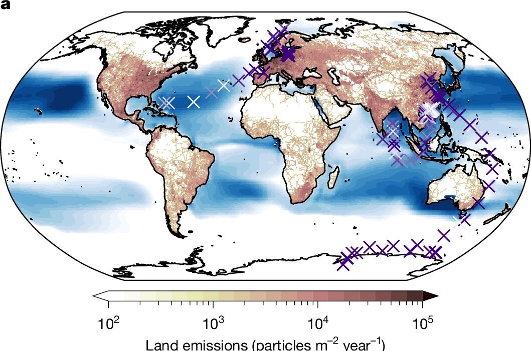 Microplastics in the atmosphere: Higher emissions come from land areas ...