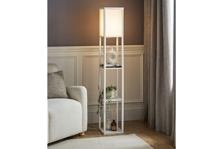 The Range’s £35 floor lamp with built-in shelves is the 'genius' 2-in-1 ...