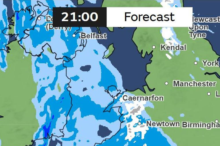 Maps show 'significant' snow set to fall on Wales next week