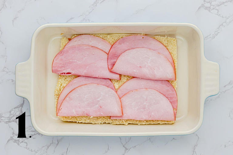 Ham and melted cheese sliders
