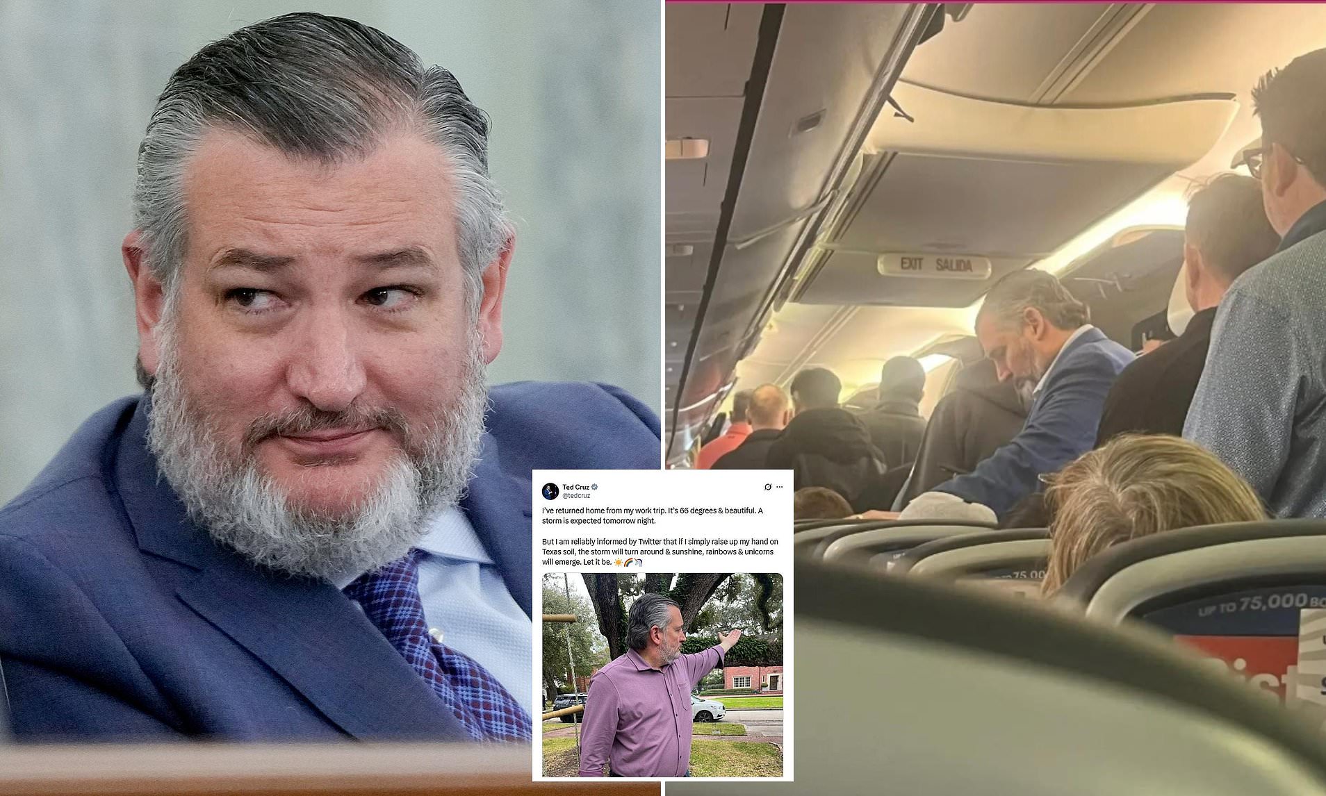 Ted Cruz hits back at those mocking him for ill-timed trip as he ...