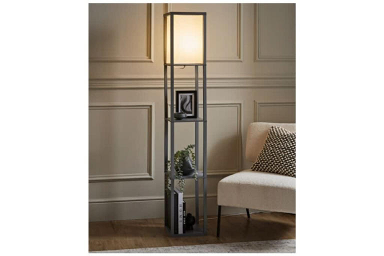 The Range’s £35 floor lamp with built-in shelves is the 'genius' 2-in-1 ...