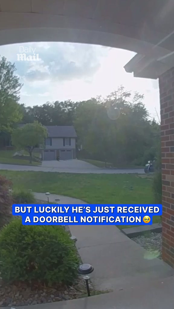 Dad turns back to get a hug from his daughter