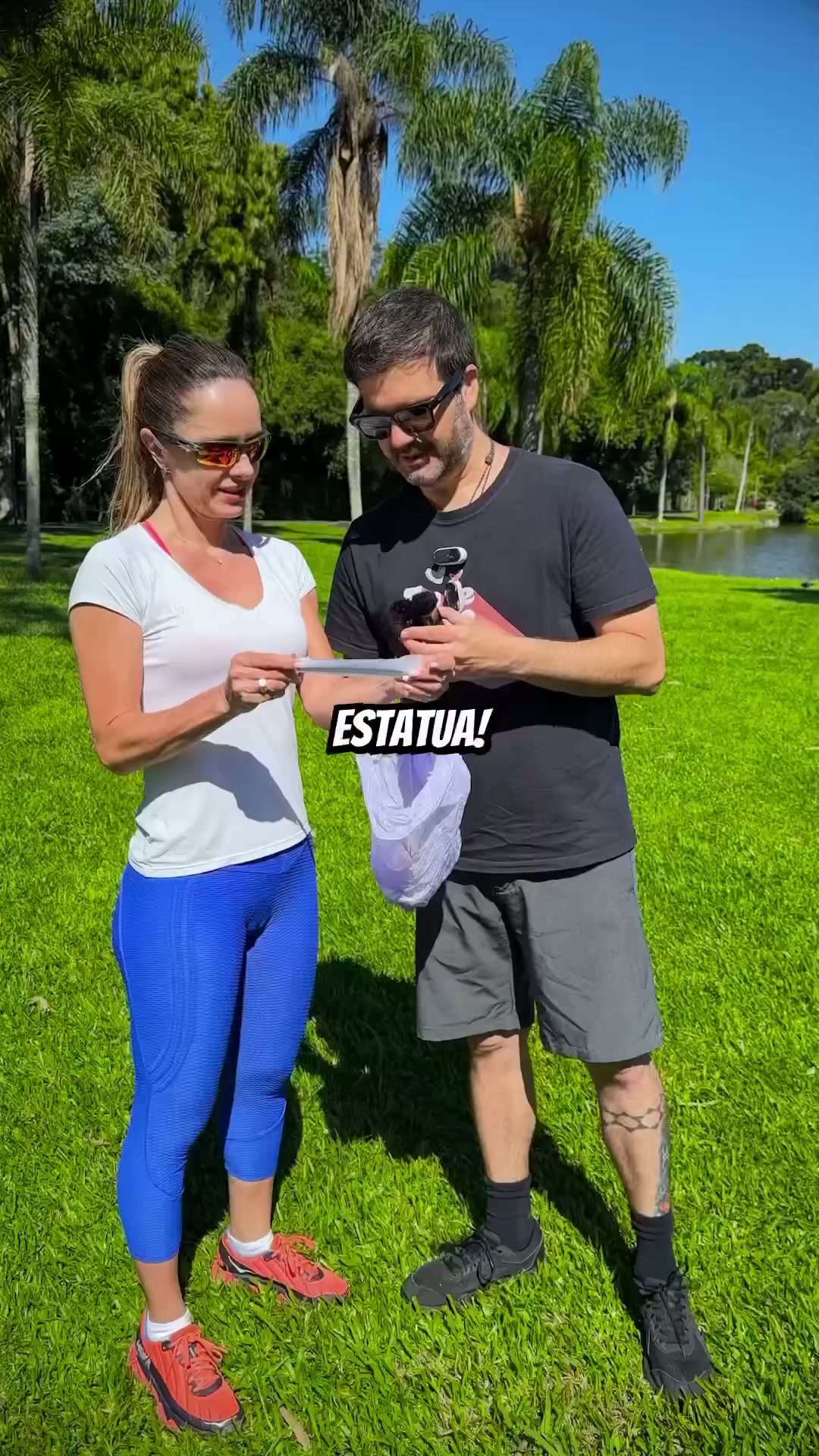 Desafio da estátua: Quem fica em pé até o fim?