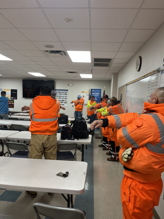 TxDOT Pharr crew clear snow-covered roads in Sherman