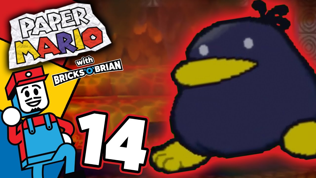 Sacred stone of the volcano! Paper Mario with Bricks 'O' Brian