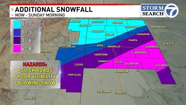 Extreme cold continues for the Texas Panhandle; more snow likely tonight