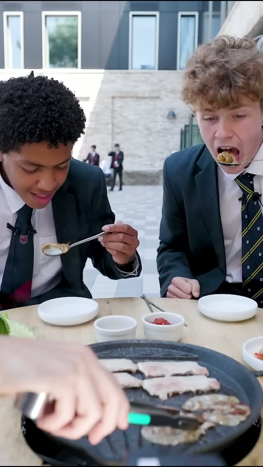 The boys were very impressed