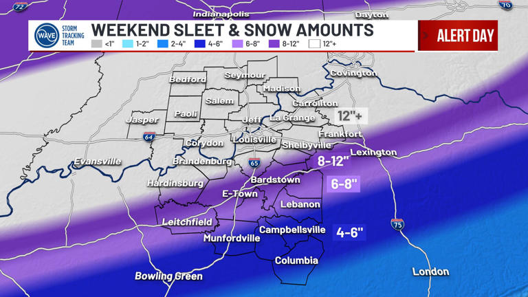 Alert day: Weekend winter storm begins with widespread snow Saturday