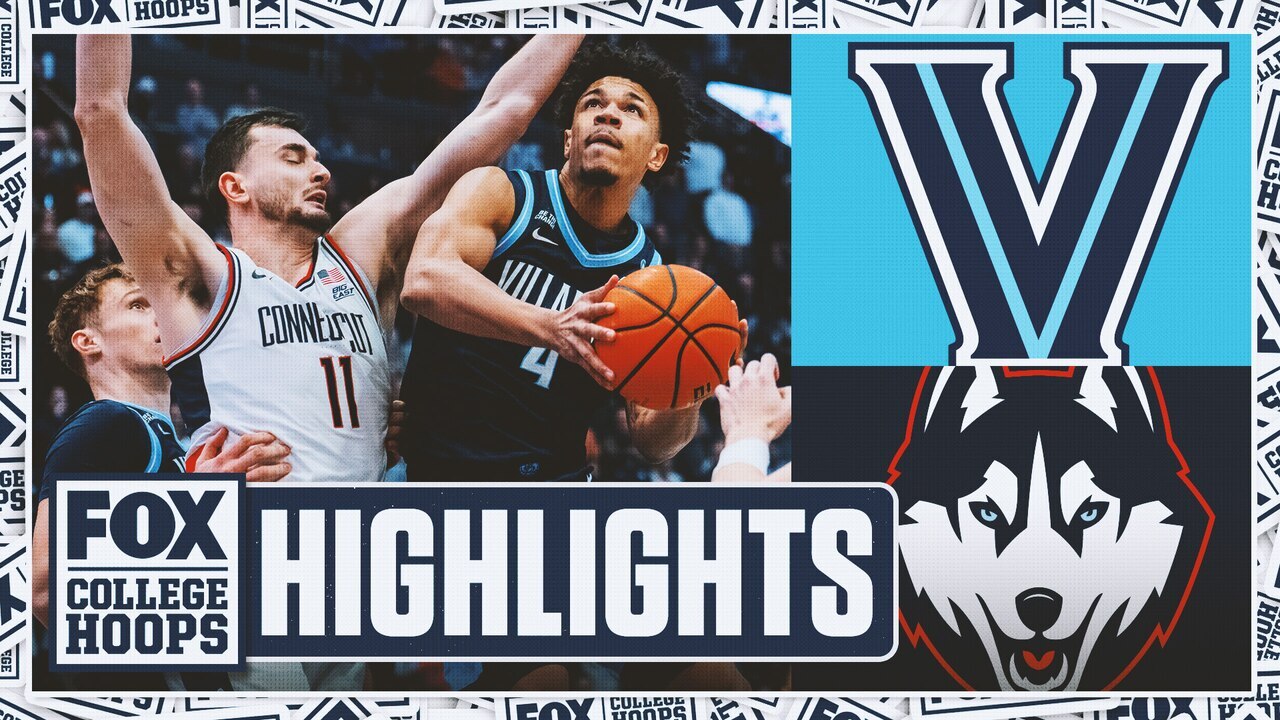 Villanova Wildcats vs. No. 2 UConn Huskies highlights 🏀 FOX College Hoops