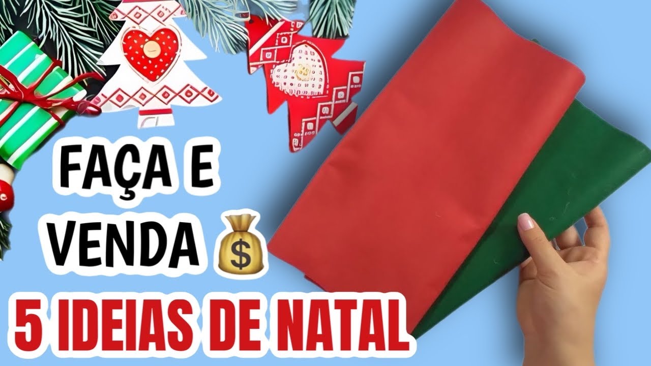 5 IDEIAS DE NATAL PARA FAZER E VENDER DINHEIRO EXTRA no NATAL