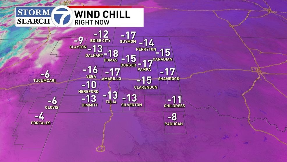 Extreme cold continues for the Texas Panhandle; more snow likely tonight