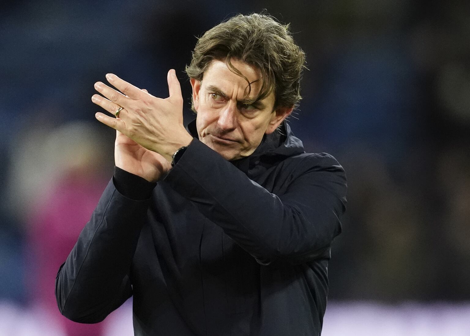 Under-pressure Thomas Frank working 'very, very hard' to end Tottenham ...