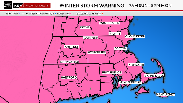 Maps give in-depth look at Boston weather forecast for major snowstorm ...