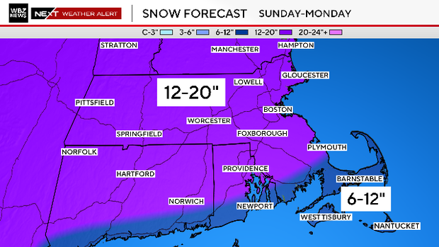 Snow piles up in double-digits across the Boston area. Maps show what's ...
