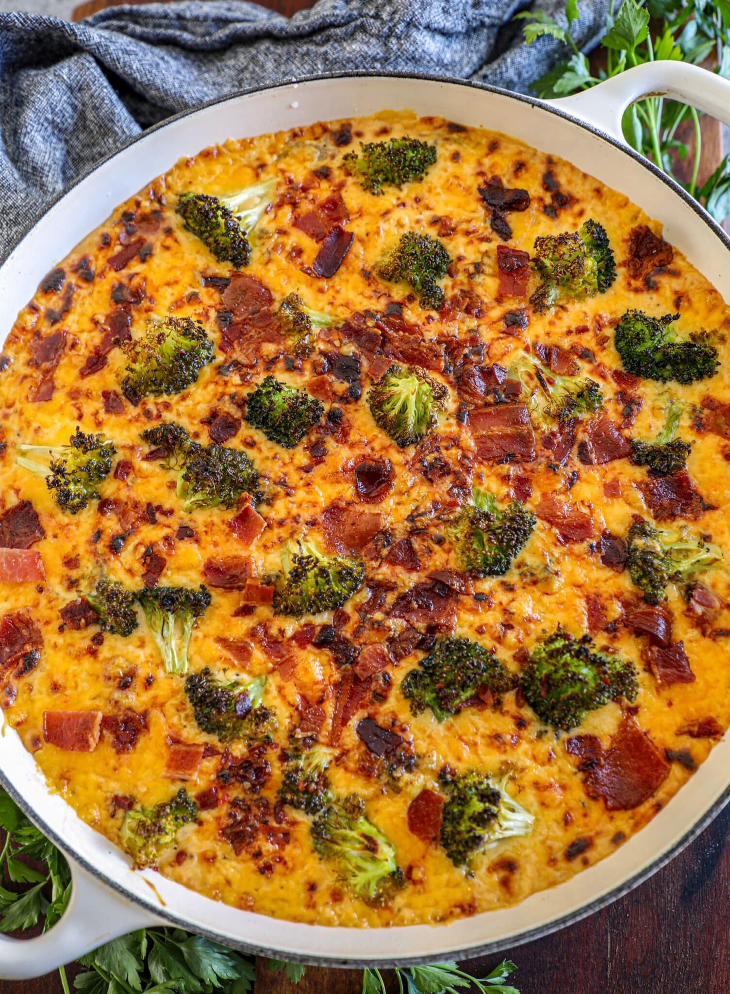 Broccoli cheddar baked potatoes