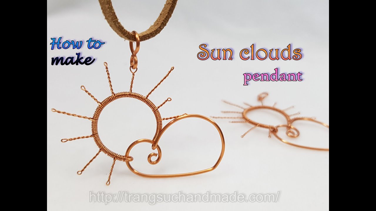 Sun cloud pendant - the jewelry set after the storm, the sun will shine ...