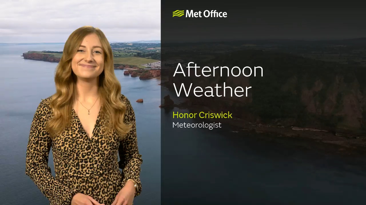 Met Office Friday afternoon weather forecast 10/10/25