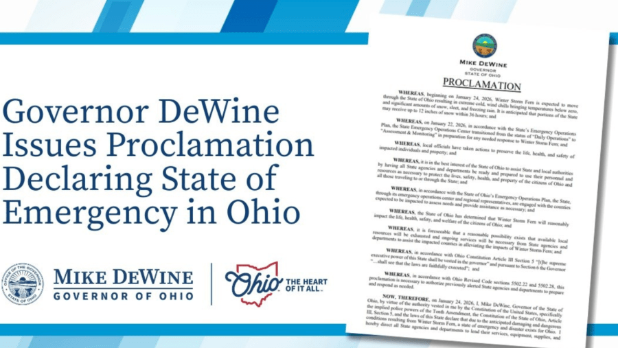 State of emergency declared as Ohio braces for heavy snow, extreme cold