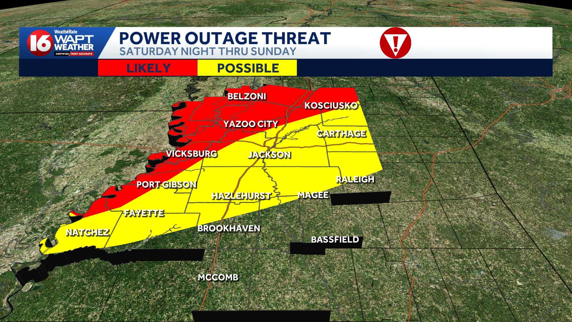Live Map: Track power outages across Mississippi as freezing rain and ...