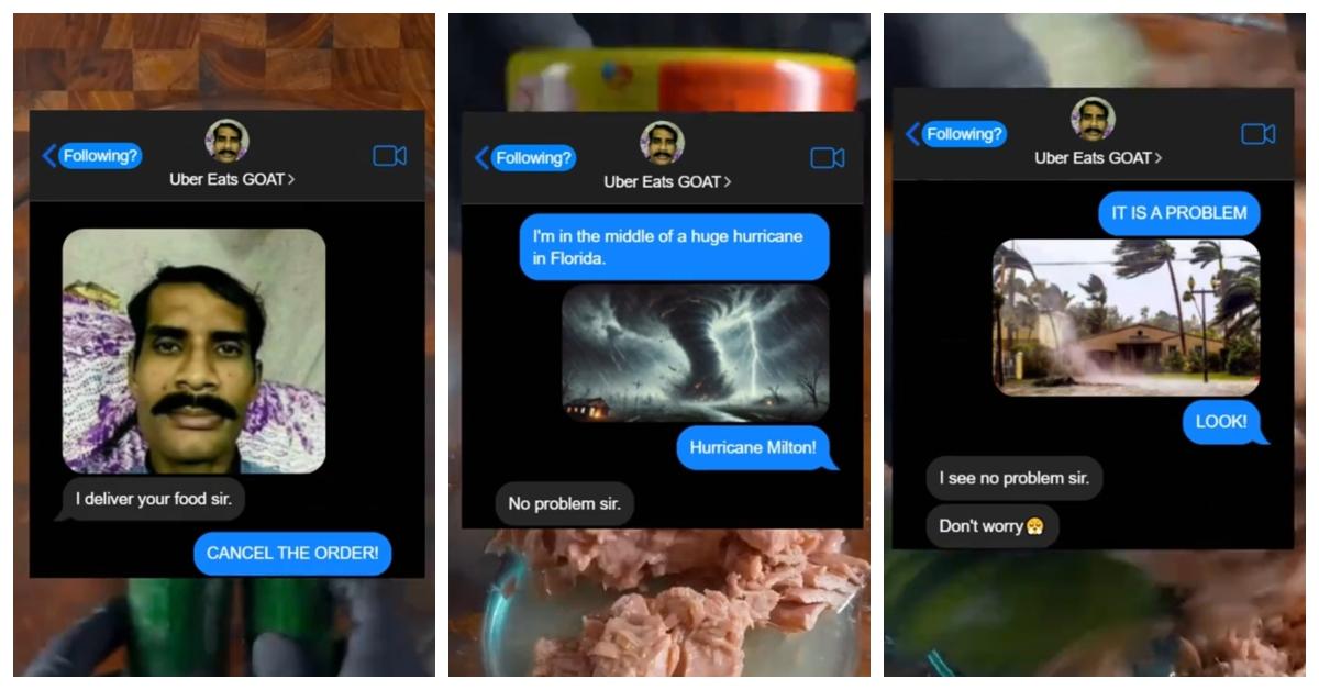 Amir the delivery guy won't be deterred by rain, sleet, snow or ...