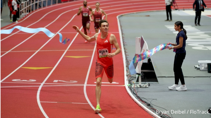 Josh Hoey sets 800m world record at New Balance Indoor Grand Prix