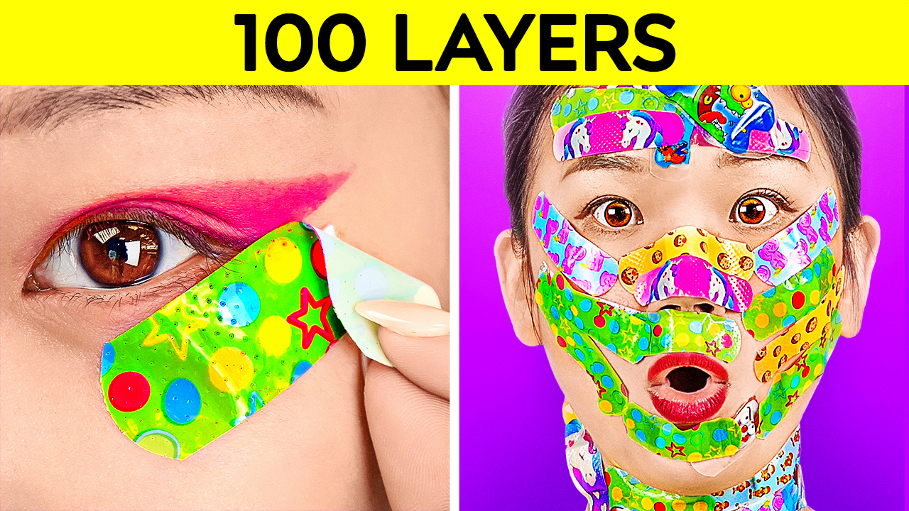 100 Layers Of Fun The Ultimate Makeup And Nail Challenge