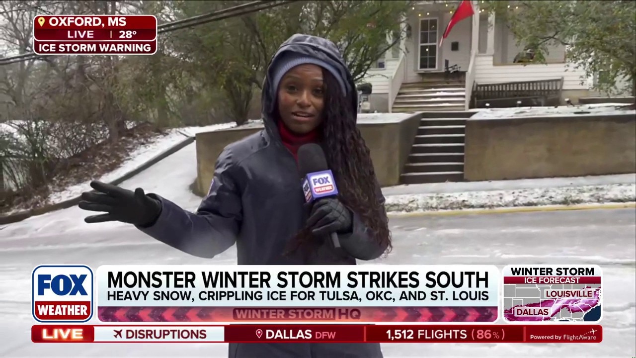 Monster winter storm sweeps through southern US