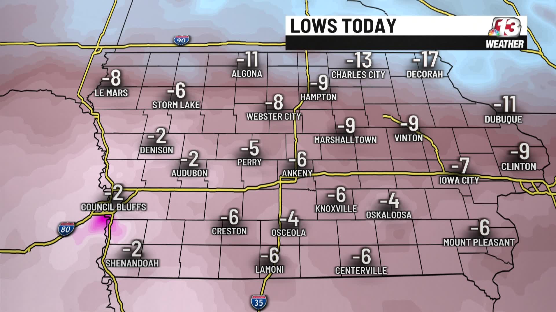 Jason Parkin's Saturday forecast