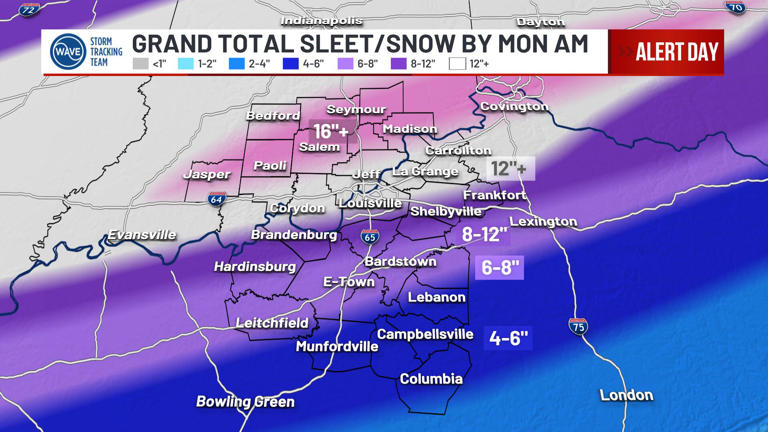 Alert day: Snow and sleet will rule the overnight