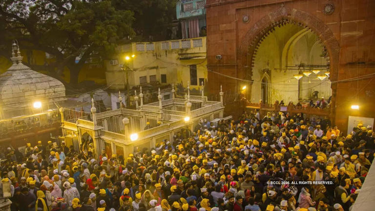 Under a canopy of yellow, Basant blossoms at Nizamuddin Dargah