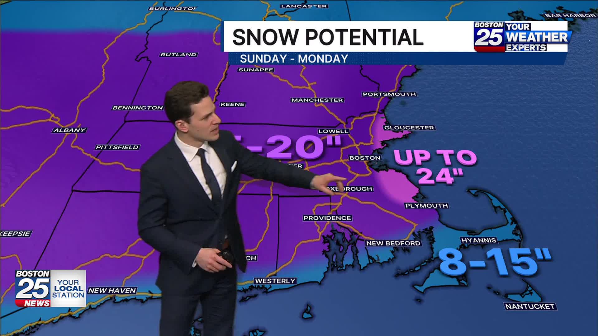 Long-duration winter storm could dump 1-2 feet of snow on Massachusetts ️