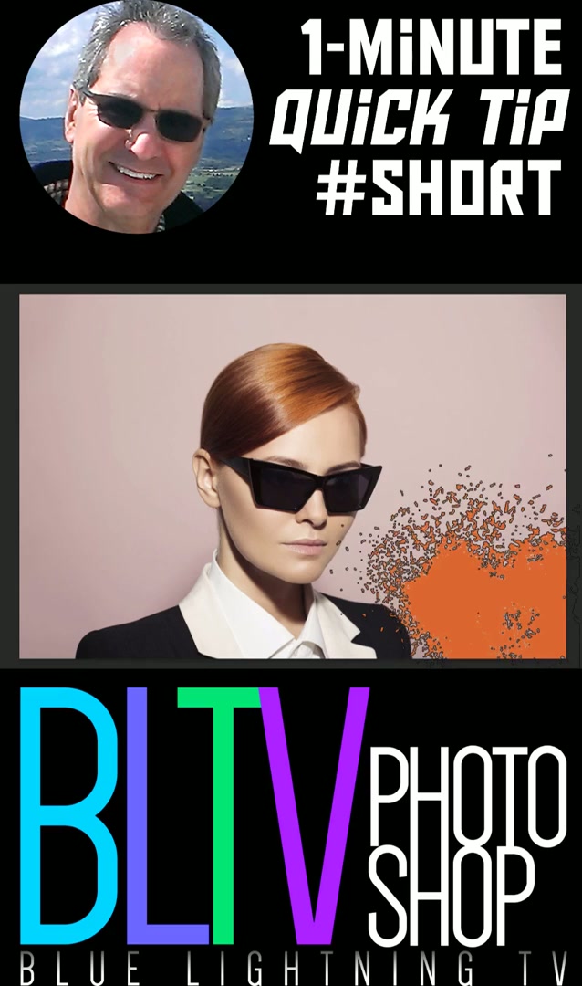 Photoshop 1-minute #short - canvas rotation (CS5 and later)