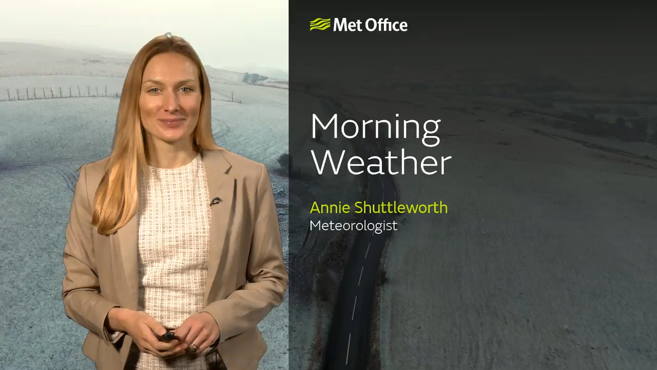 Met Office Saturday morning weather forecast 10/01/2026