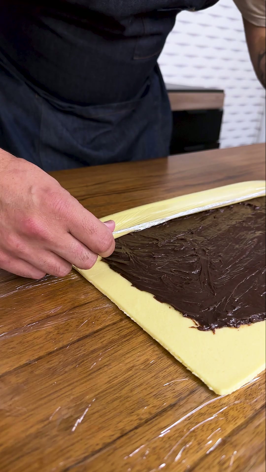 Sin hornear! Rollito de chocolate con leche en polvo