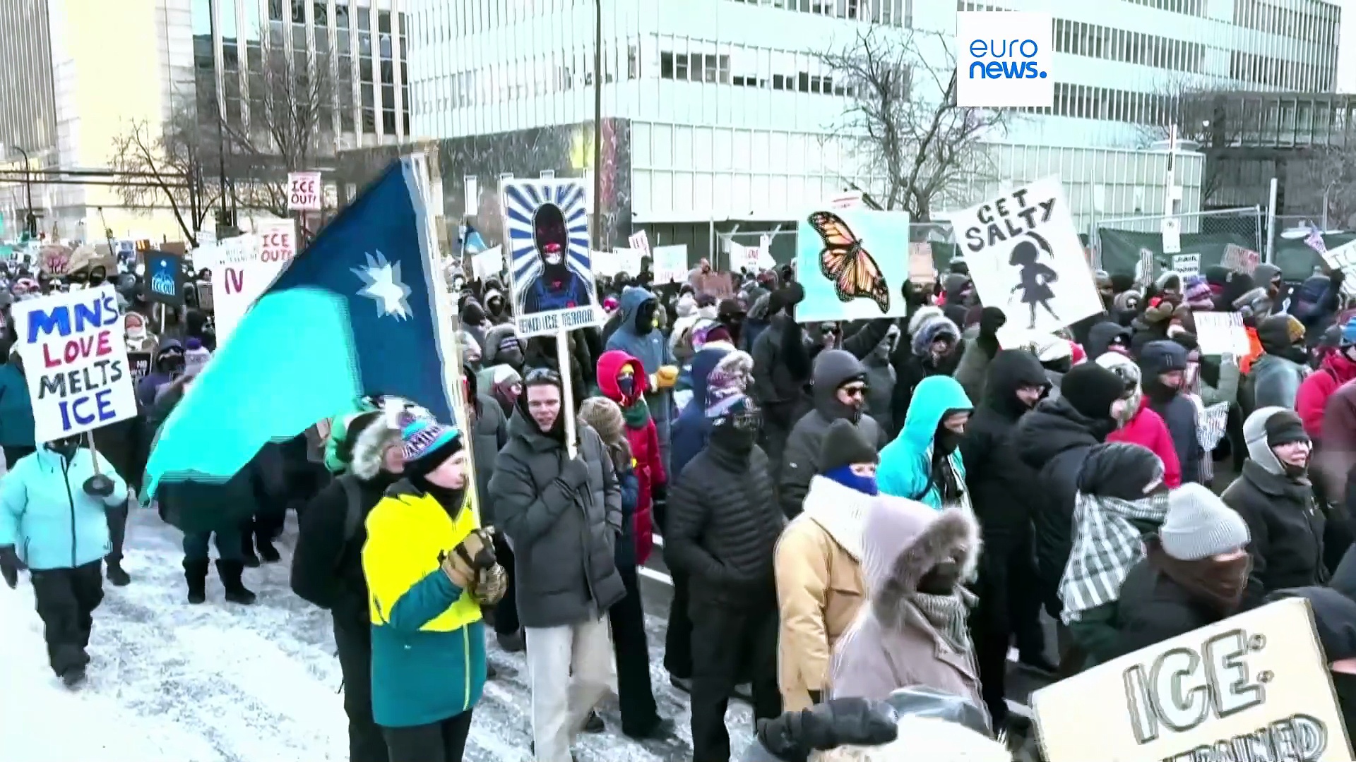 Thousands rally and hundreds of businesses close in protest against ICE ...