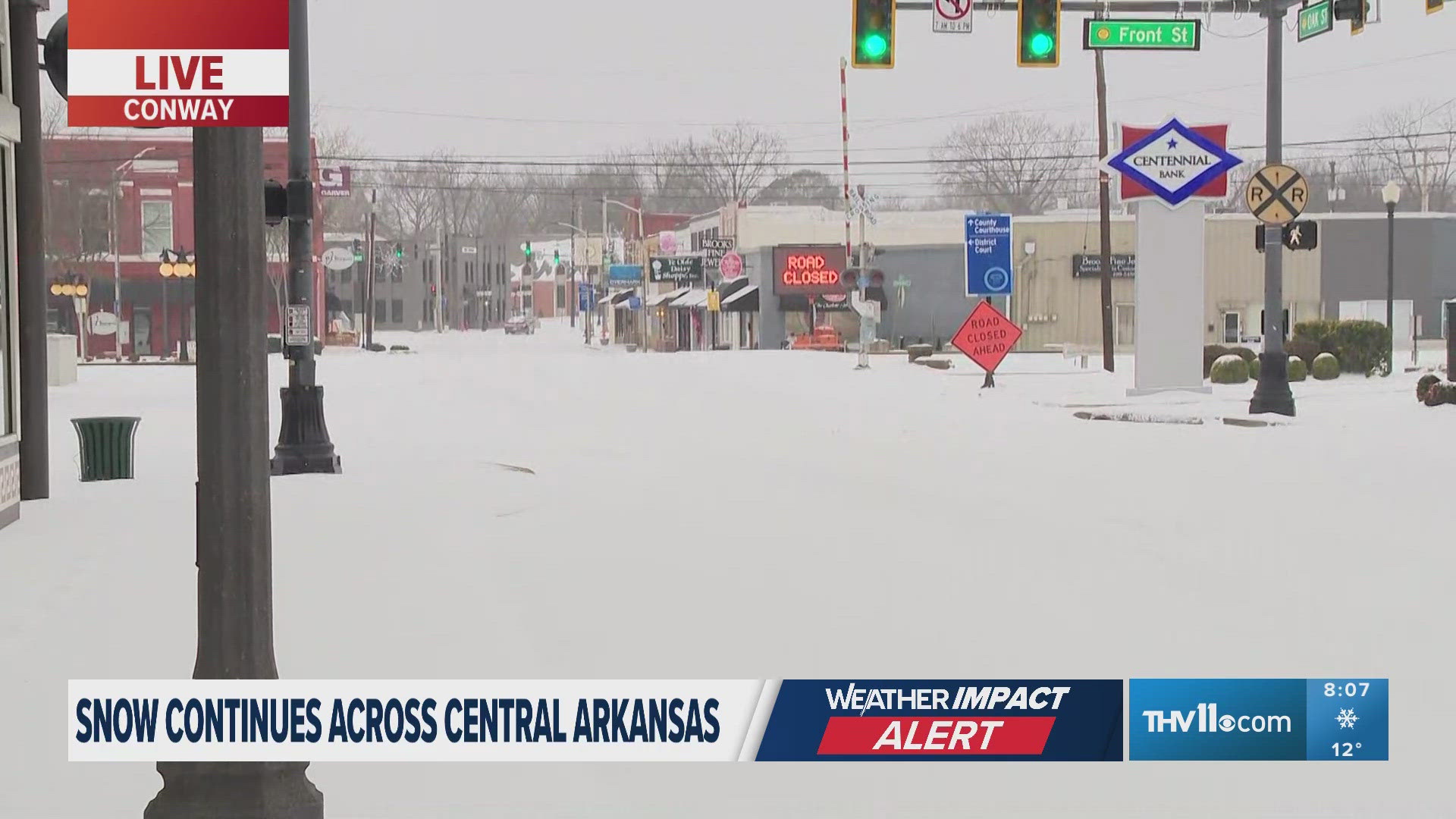 Snowfall totals and winter weather conditions in Arkansas | Jan. 24, 2026