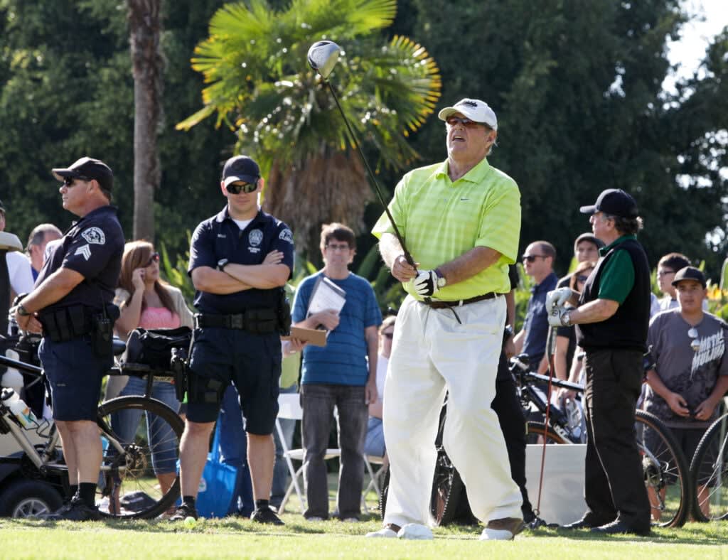 The hole Jack Nicholson has named after him by members of Riviera ...