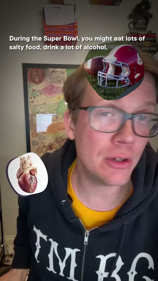 How the big game affects heart health #shorts #science