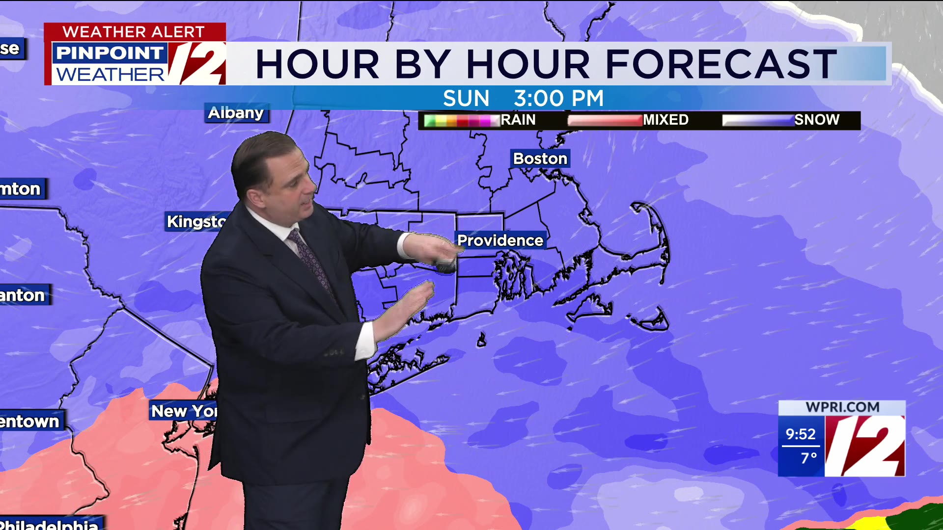 WPRI 12 weather forecast for 1/24/26: Frigid today; significant snow ...