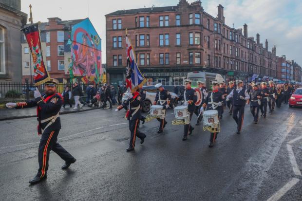 Pictures captured at Glasgow’s first loyalist parade of the year